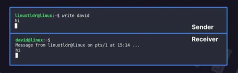 how to talk to other users on the network in linux