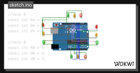 Feu Tricolor Wokwi Esp32 Stm32 Arduino Simulator