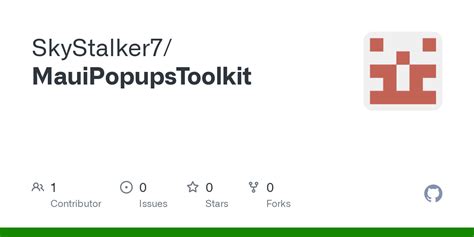 GitHub SkyStalker MauiPopupsToolkit