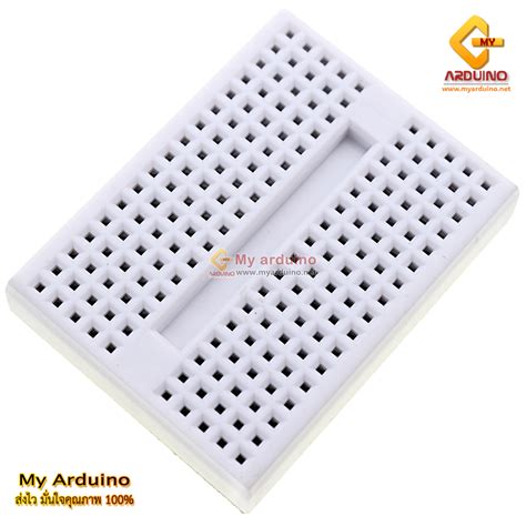 Breadboard บอร์ดทดลอง โฟโต้บอร์ด Protoboard Arduino 170 จุด Holes สีขาว ขาย Arduino อุปกรณ์