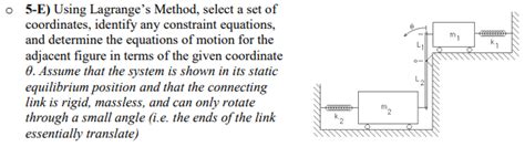 solved o 5 e using lagrange s method select a set of