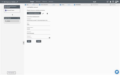 MySQL Connection Connect IPaaS