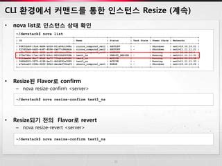 Openstack Instance Resize PPT