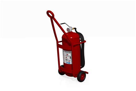 3d 150 Lb Co2 Wheeled Fire Extinguisher Turbosquid 2252958