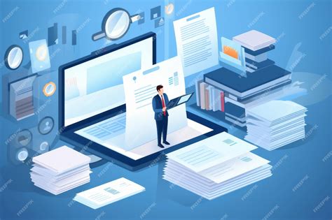 Premium Photo | Enhancing Efficiency Streamlining Document Management with an Online Database ...