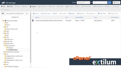 delete site publisher website cpanel extilum knowledgebase