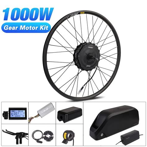전기 자전거 변환 키트 Xf19 기어 허브 모터 키트 1000w 모터 휠 48v 20ah 폴리 배터리전기 자전거 발동기