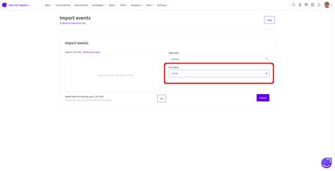 Events Import Via Csv File Documentation