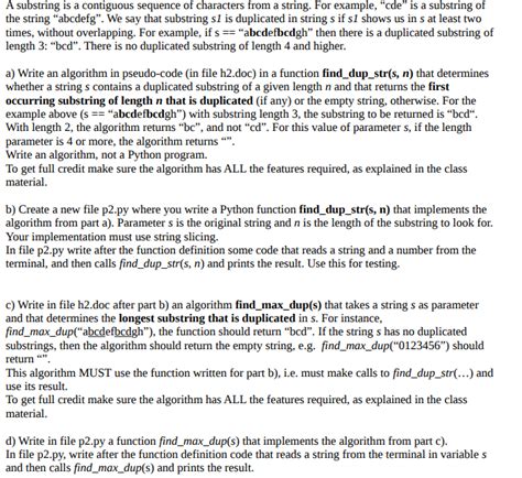 A Substring Is A Contiguous Sequence Of Characters