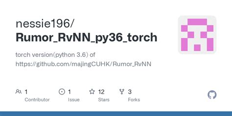Github Nessie196 Rumor Rvnn Py36 Torch Torch Version Python 3 6 Of