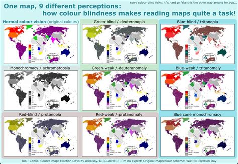 Map Colours And Colour Blindness The Map Room