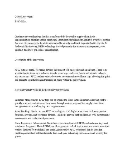 10 Performance Task 1 Arg Pdf Radio Frequency Identification