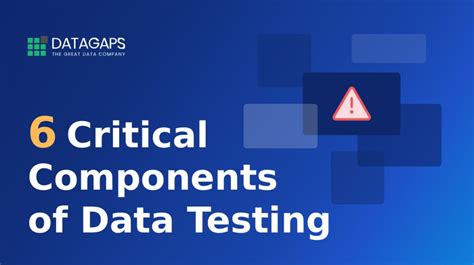 Critical Components In Data Testing Data Observability
