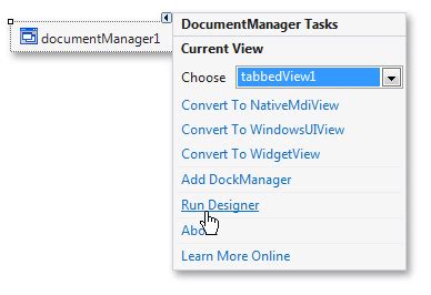 Application UI Manager WinForms Controls DevExpress Documentation