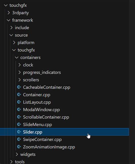 solved how to initiate touchgfx slider event from code