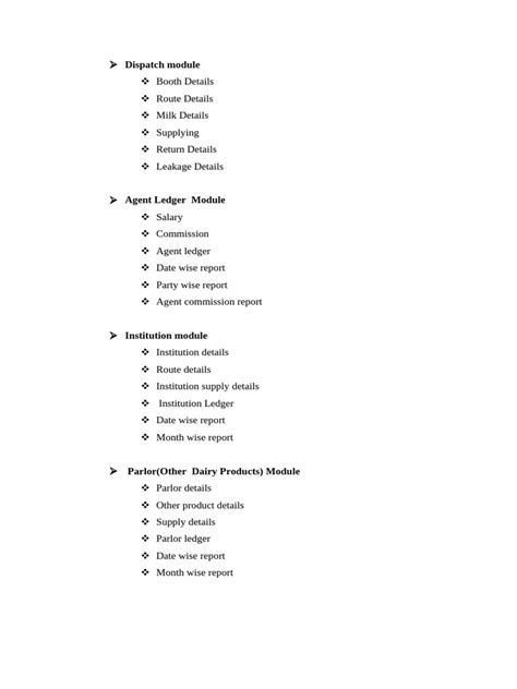 Dispatch Module Pdf