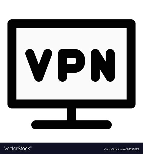 confidential and secured connection with vpn vector image