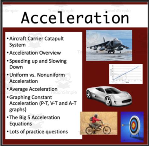 Acceleration Google Slides And PowerPoint Lesson By Teach Simple
