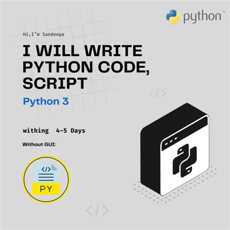 Write Python Codes Scripts By Emblemminds Fiverr