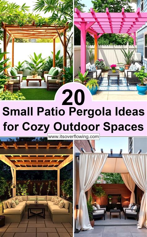 20 Small Patio Pergola Ideas For Cozy Outdoor Spaces