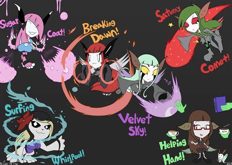 Heres My Ocs In Chibi Form With Their Names Of Their Superpowers These Were From A Series I
