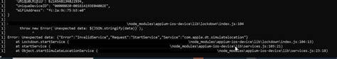Bug Appium Ios Device Throws `unexpected Data Jsonstrinydata