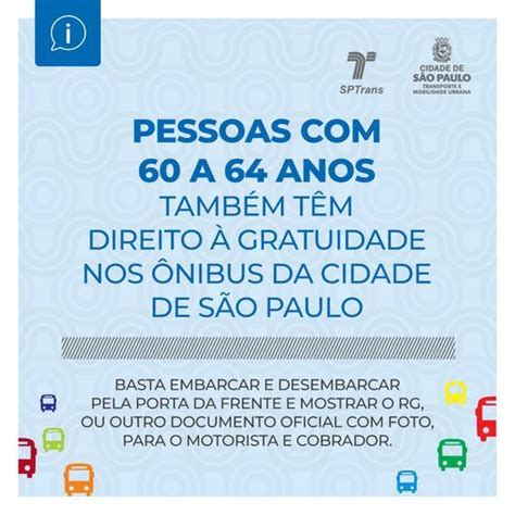 Sptrans Onibus Idoso Bilheteunico Sptrans