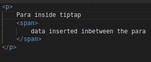 Javascript Insert Non Html Elements In Tiptap Editor React Stack