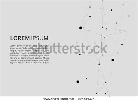 Connection Structure Network Abstract Background Stock Vector Royalty