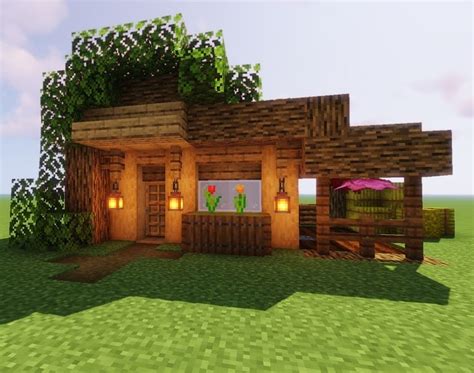 Стартовый дом в майнкрафте