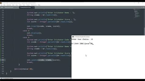 44 Java Tutorial Jdbc Part 2 Update And Delete Records In Oracle Db With Menu Driven