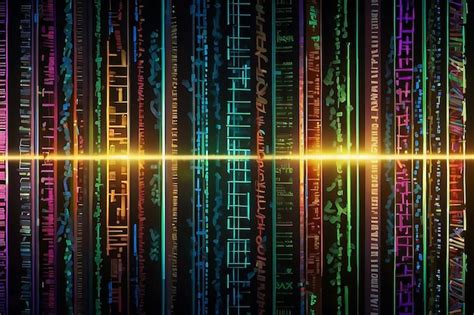 Digital Matrix And Intricate Dna Premium Ai Generated Image