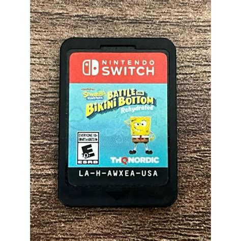 Thẻ Game Nintendo Switch Spongebob Squarepants Battle For Bikini Bottom Rehydrated 2nd Không