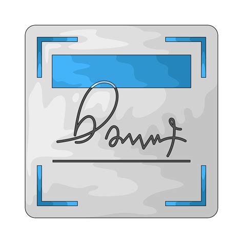 Signature Scan Illustration 66777380 Vector Art At Vecteezy