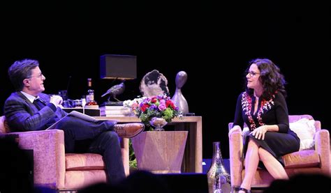 Julia Louis Dreyfus Stephen Colbert Bond At N J Event Seinfeld ‘cant Act James Gandolfini