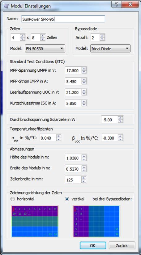 Window For Defining The Module Properties Download Scientific Diagram