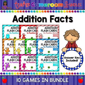 Addition Facts Practice Powerpoint Game Set By Teacher Gameroom TpT
