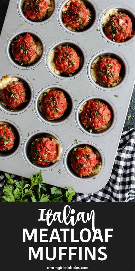 Easy Meatloaf Muffins Stuffed With Mozzarella A Farmgirls Dabbles