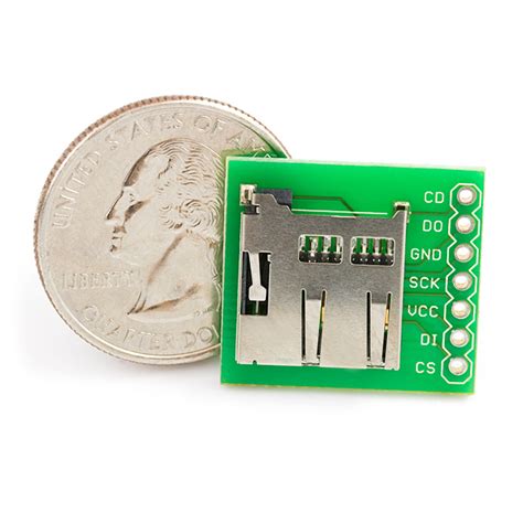 로봇사이언스몰 Sparkfun 스파크펀 Breakout Board for microSD Transflash bob