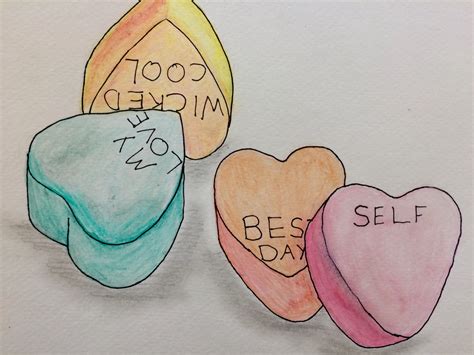 How To Draw Conversation Hearts