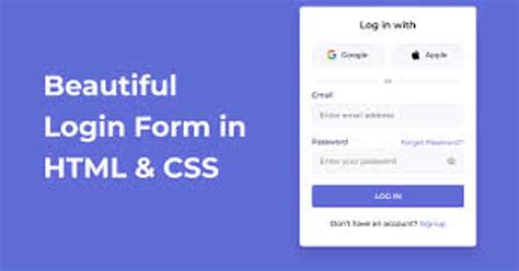 Modern Css Login Form Ui Design Tutorial For Beginners