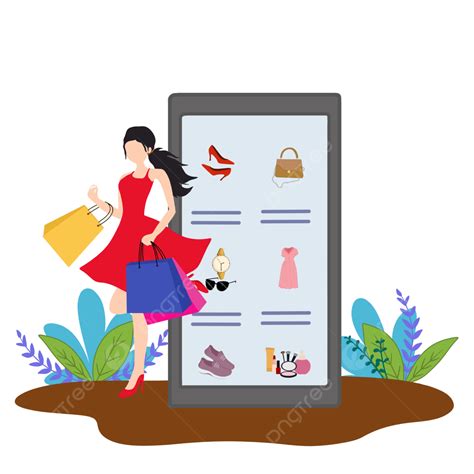 온라인 쇼핑 일러스트 이미지 쇼핑 판매 온라인으로 Png 일러스트 및 Psd 이미지 무료 다운로드 Pngtree
