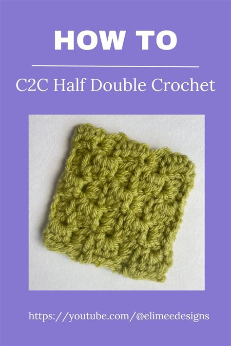 beginner friendly c2c hdc stitch tutorial