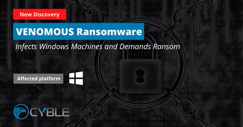 Cyble VENOMOUS Ransomware Windows OSINT Cyble