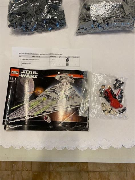 Lego 6211 Imperial Star Destroyer without 2 minifigs Darth Vader ...