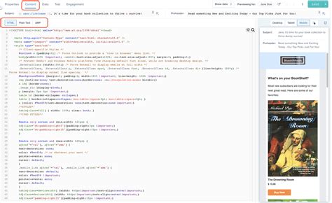 Design Template With HTML Editor Help Center