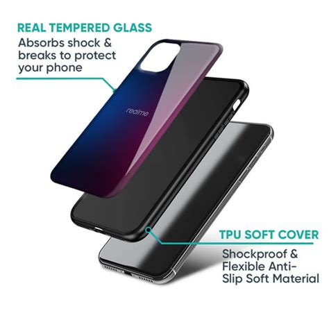 Mix Gradient Shade Realme 11x 5g Glass Back Cover Flat 35 Off On