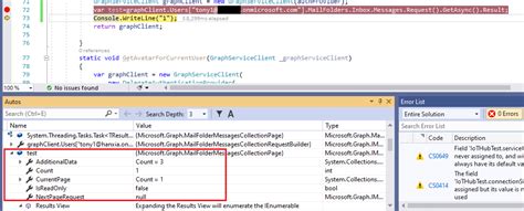C Code Erroritemnotfoundrnmessage The Specified Object Was Not