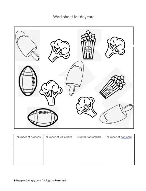 Worksheet For Daycare Happiertherapy