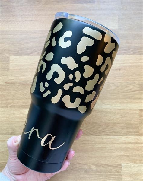 Cheetah Print Tumbler Etsy
